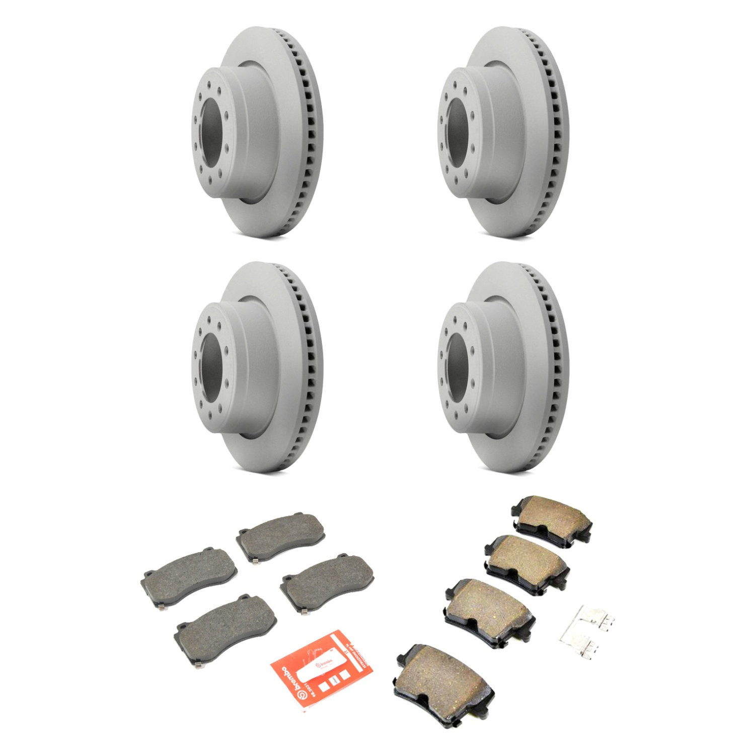 Mopar® BNDL-0075-31029447 - Front and Rear Brake Kit with Semi-Metallic ...