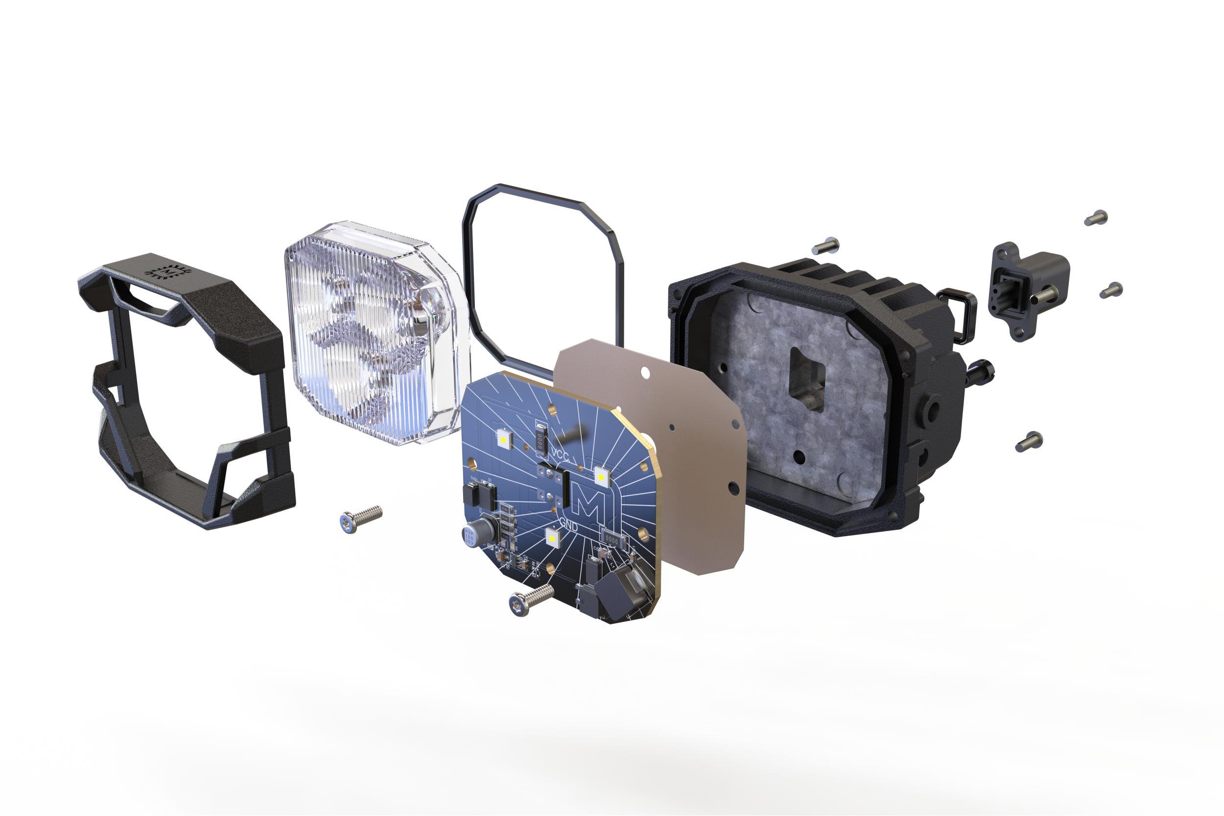 Morimoto® 4B-PLR-BAF072-0006 - Hood Ditch Mounted 4Banger NCS SAE 2x15 ...