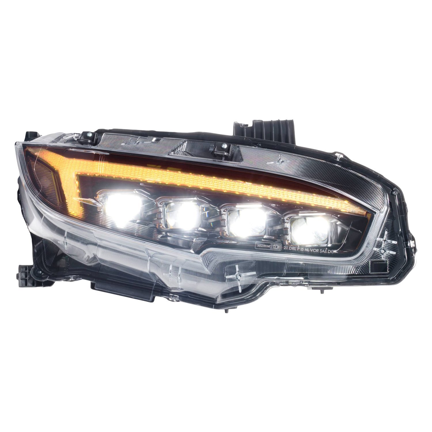 Morimoto® LF2-473 - XB™ Driver and Passenger Side Gloss Black ...