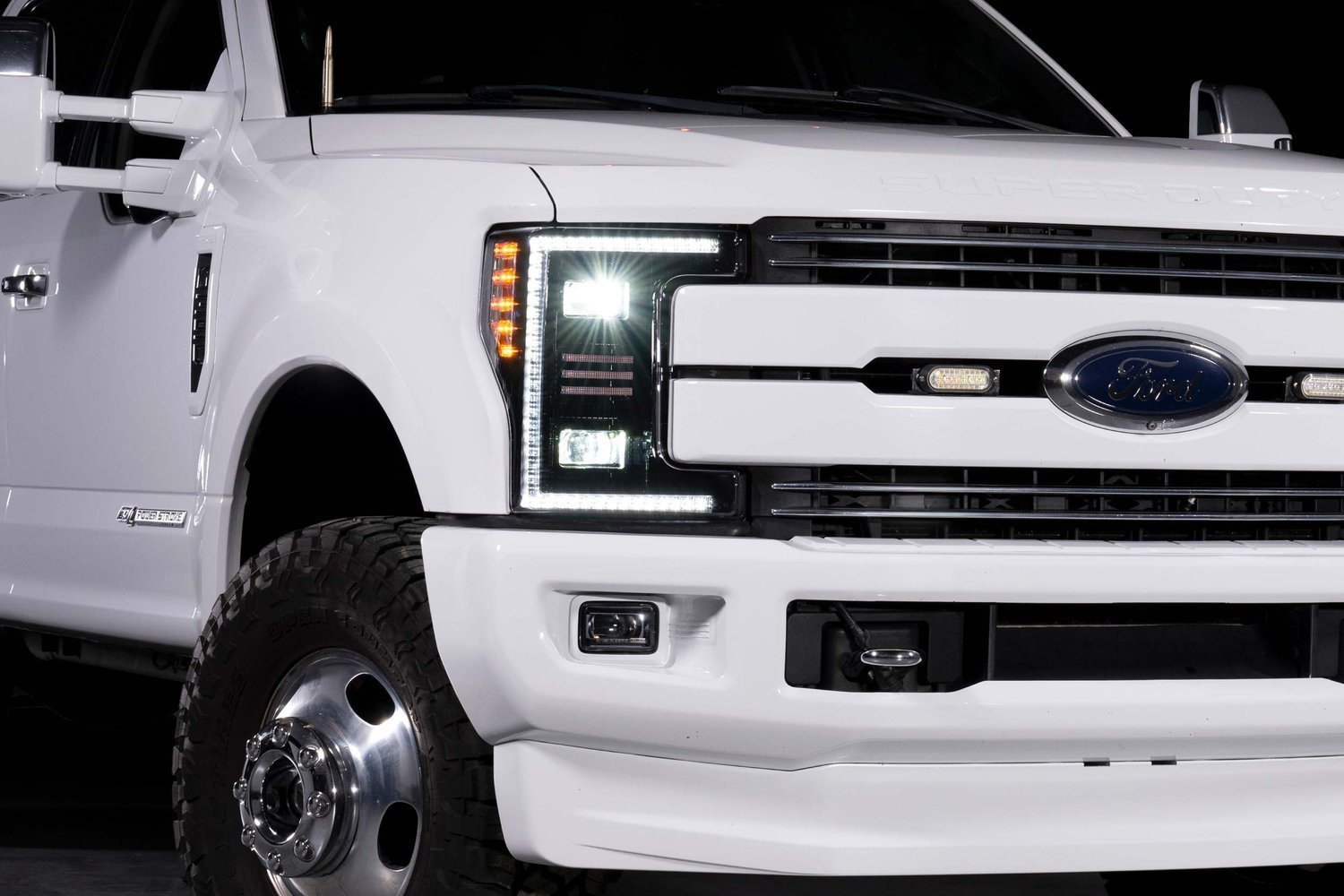 Morimoto® LF554.2 - XB™ Hybrid Driver and Passenger Side Black DRL Bar ...