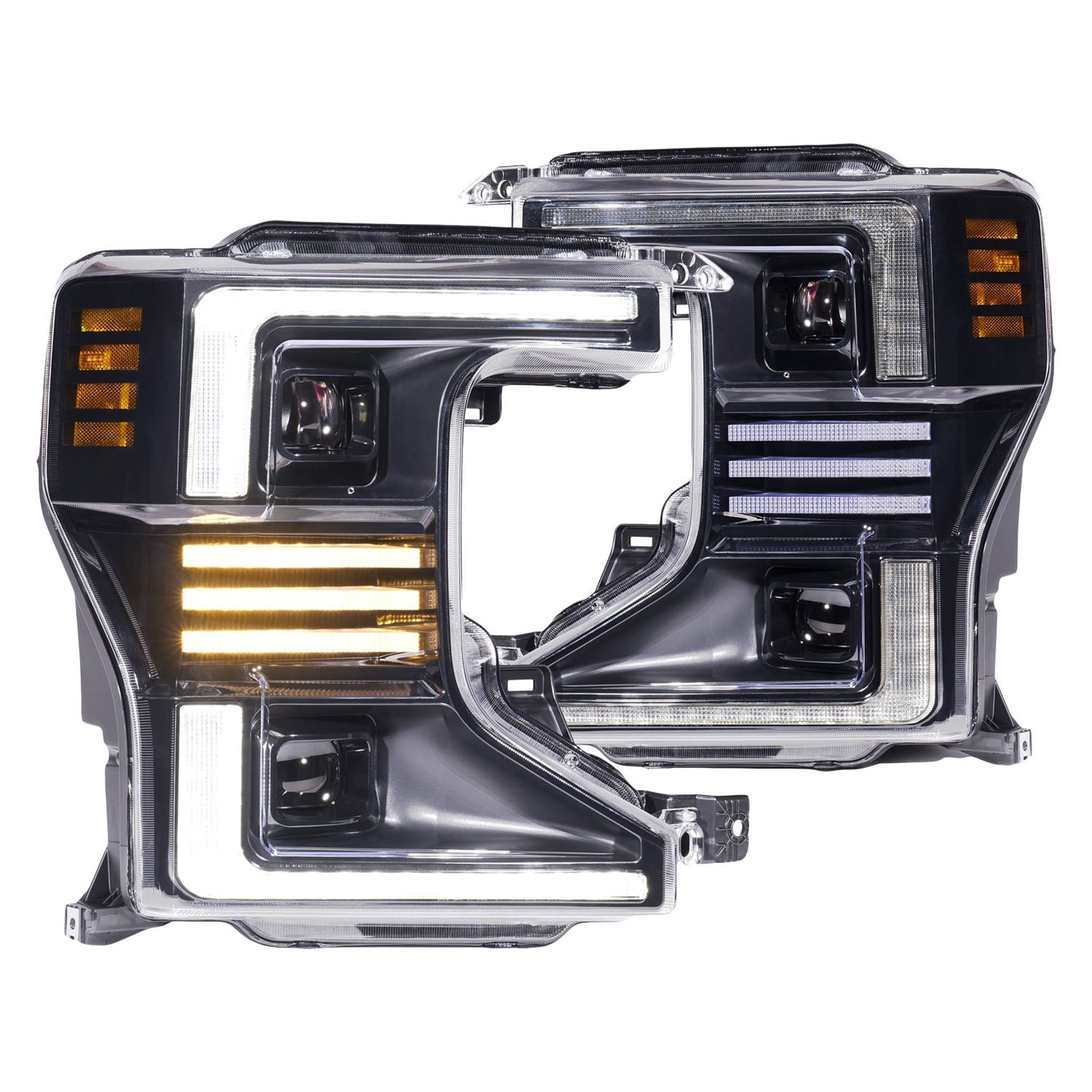 Morimoto® LF556.2 - XB™ Driver and Passenger Side Black DRL Bar ...