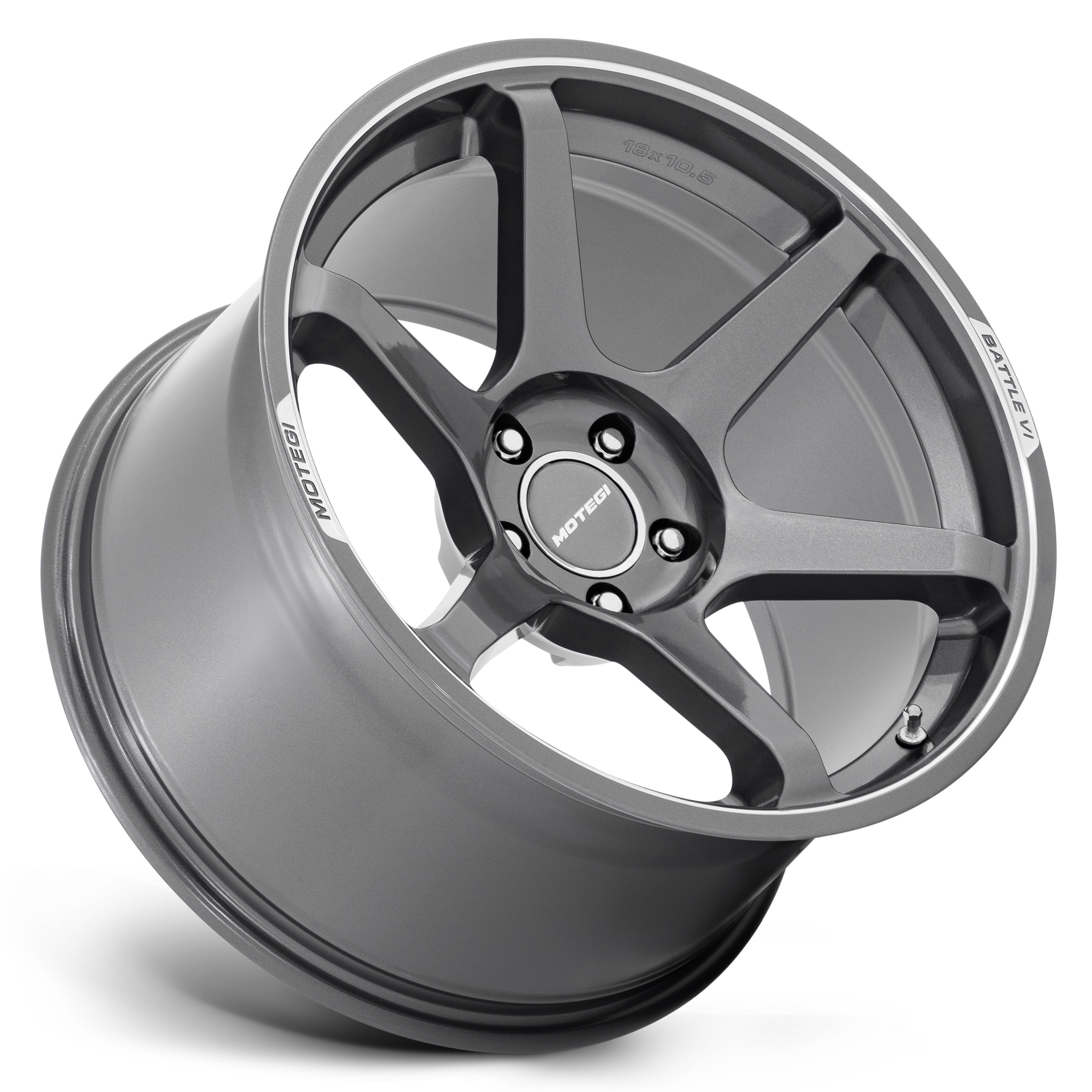 MOTEGI RACING® MR160 BATTLE VI Wheels - Gloss Gunzilla with Machined ...