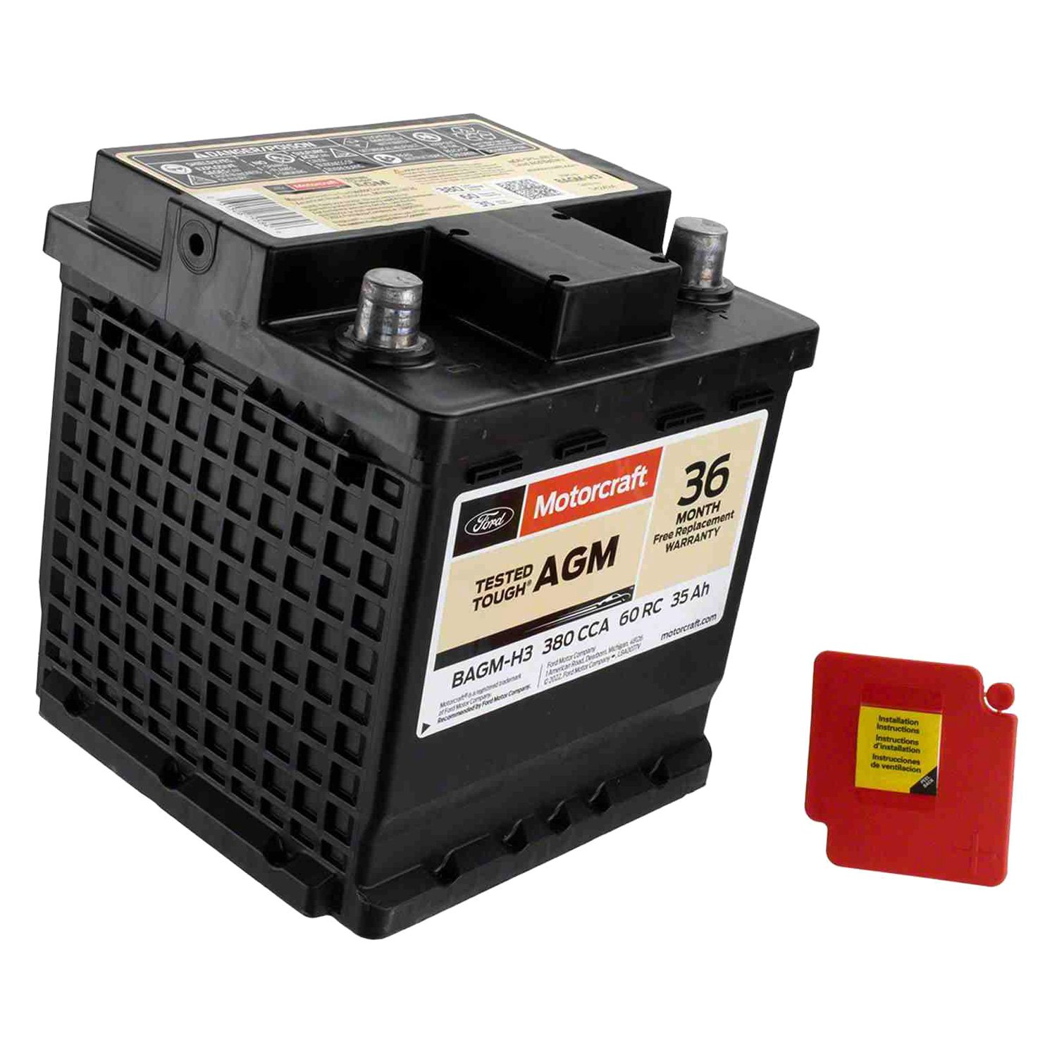 Motorcraft® BAGMH3 - Tested Tough™ Max AGM Battery