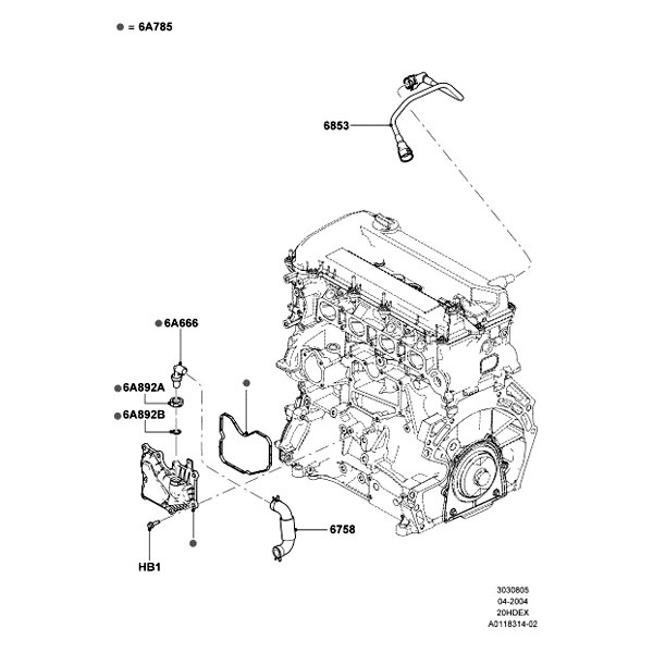 Motorcraft® KCV159 - PCV Valve Hose