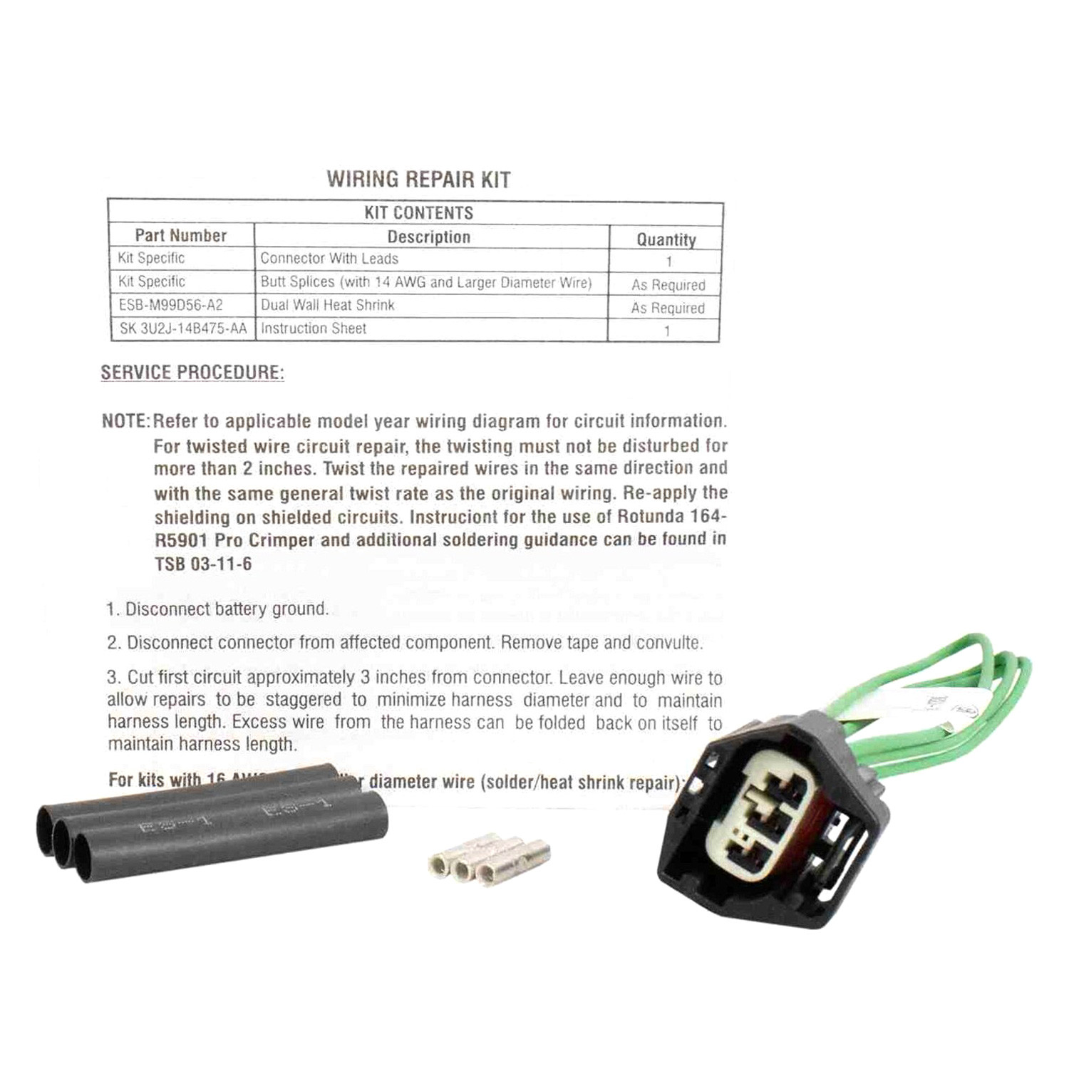 Motorcraft® WPT1543 - Wire Assembly