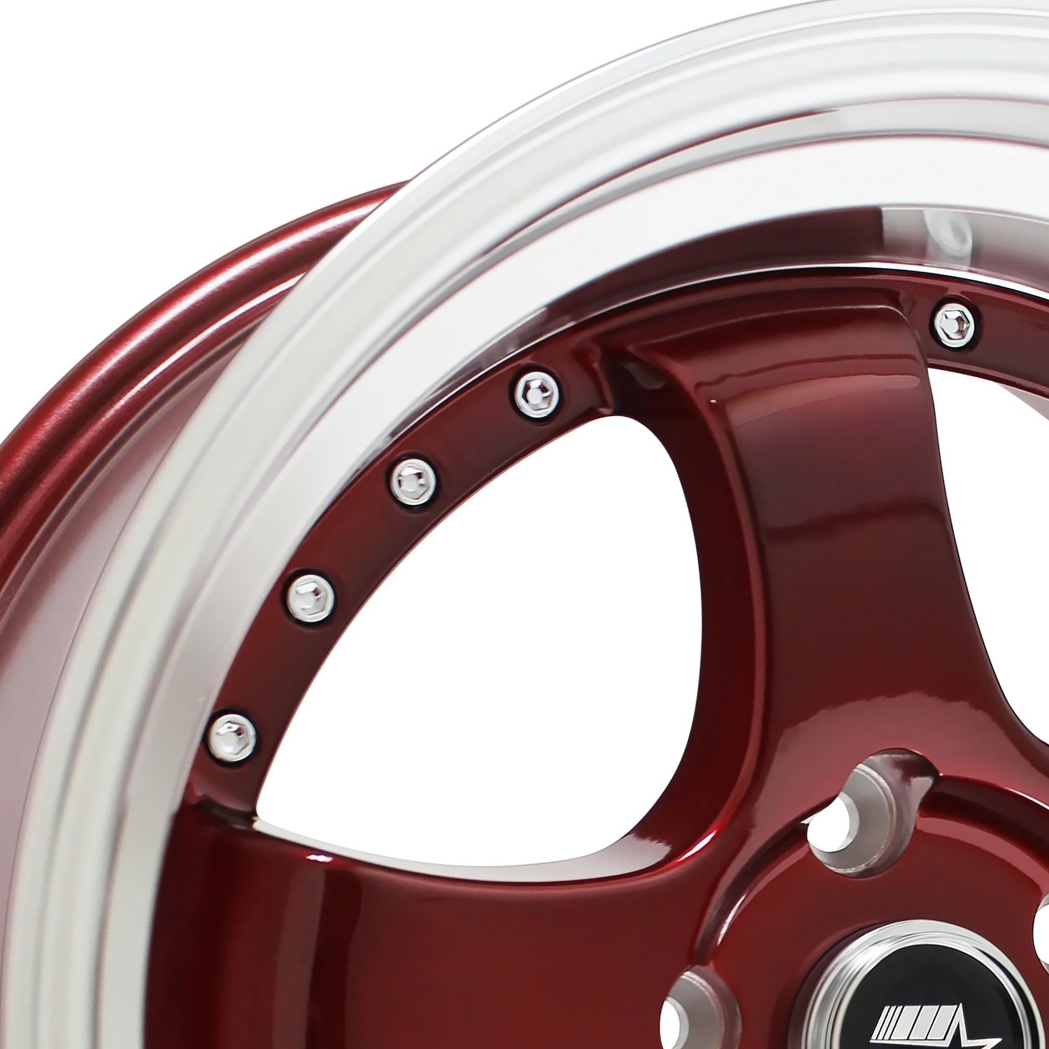 MST® MT07 Wheels - Candy Red with Machined Lip Rims