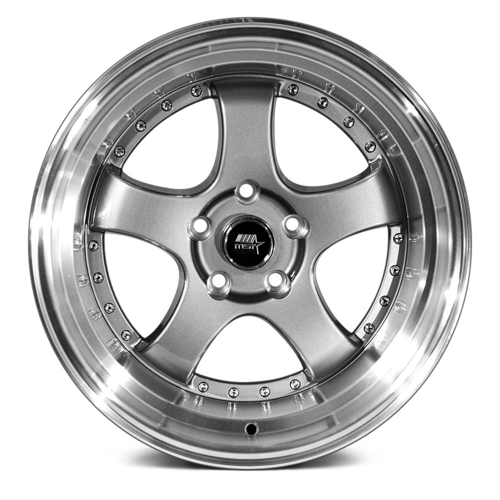 MST® MT07 Wheels - Gunmetal with Machined Lip Rims