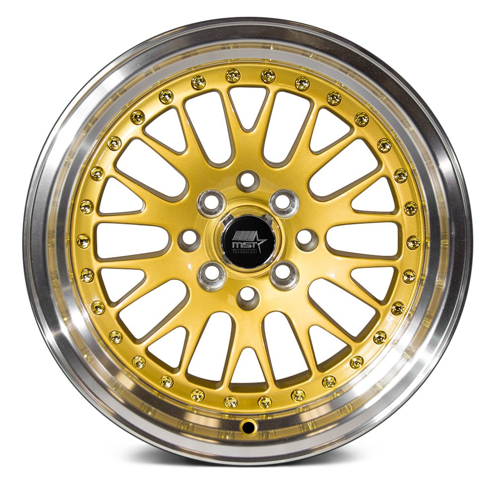 MST® MT10 Wheels - Gold with Machined Lip Rims