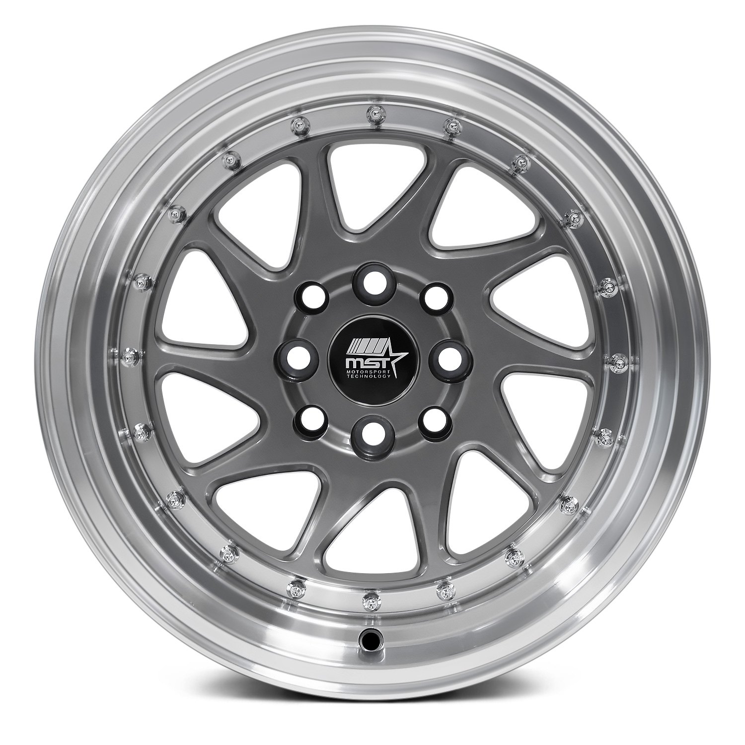 MST® MT28 Wheels - Gunmetal with Machined Lip Rims