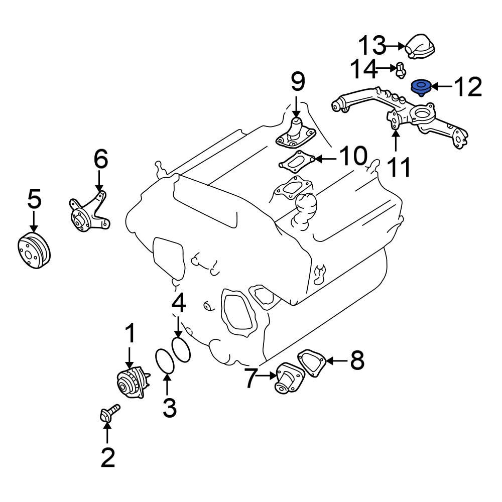 Nissan OE 212306N20A - Engine Coolant Thermostat
