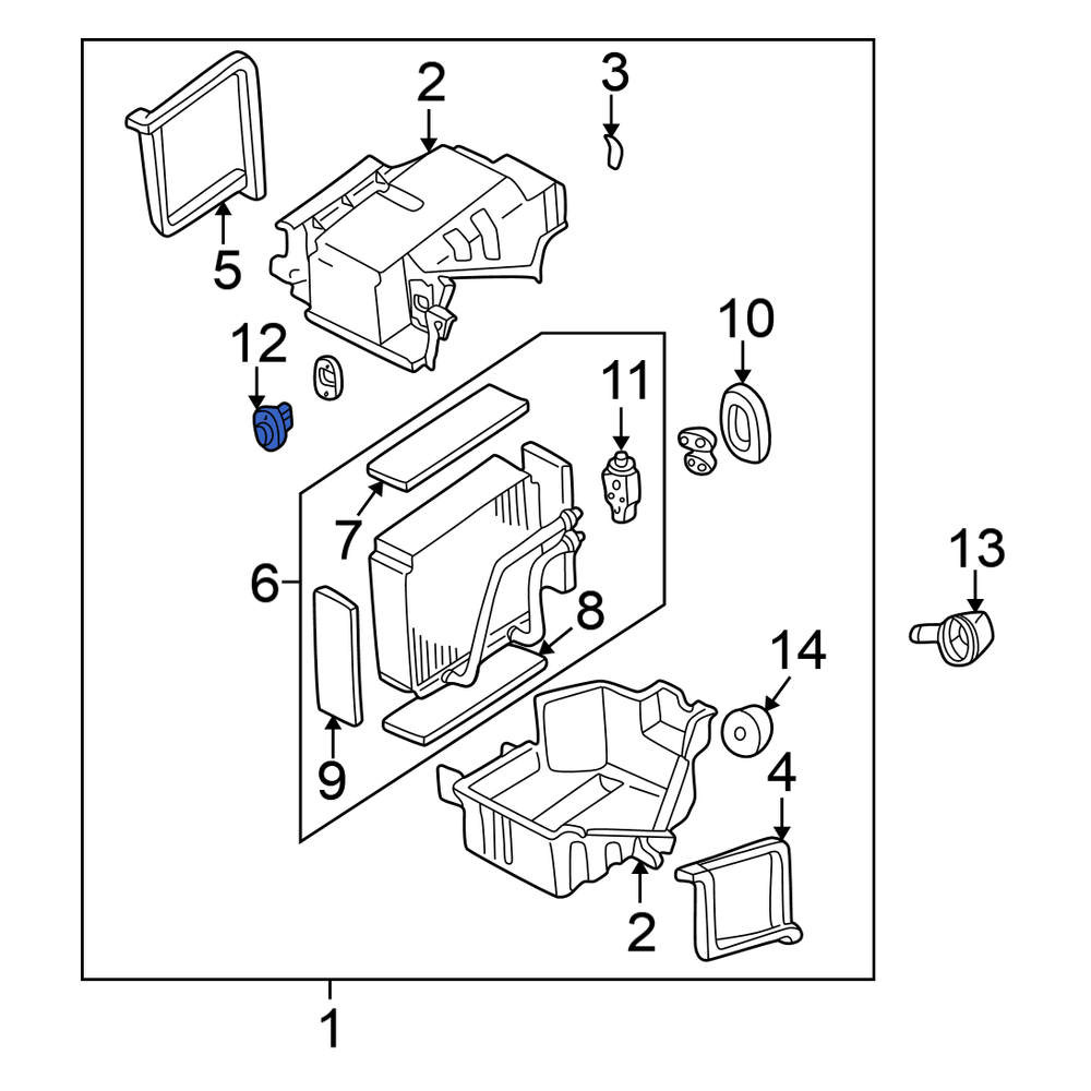 Nissan OE 271500W014 - HVAC Blower Motor Resistor