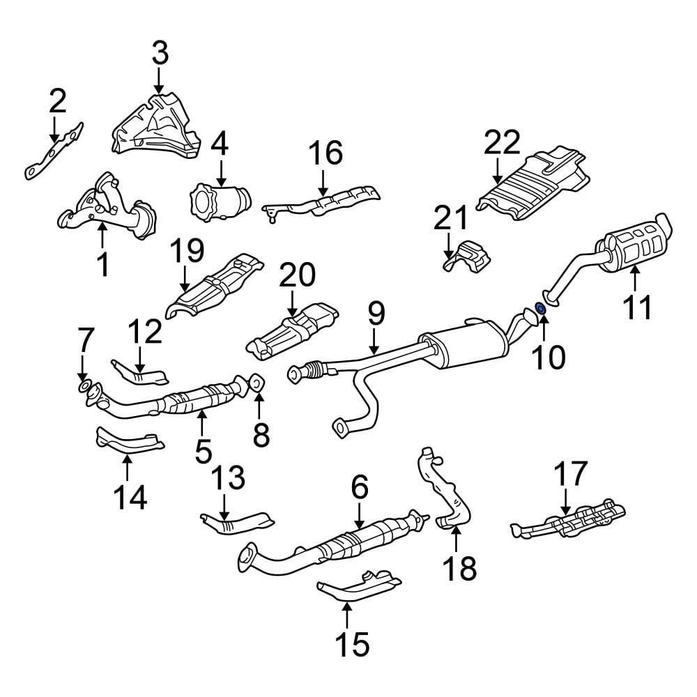 Nissan OE 2069130P0A - Exhaust Tail Pipe Gasket