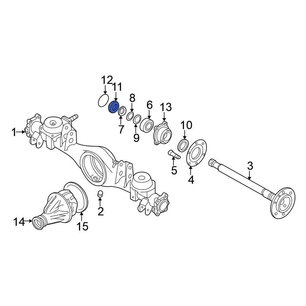 Nissan OE 432520W000 - Rear Inner Drive Axle Shaft Seal