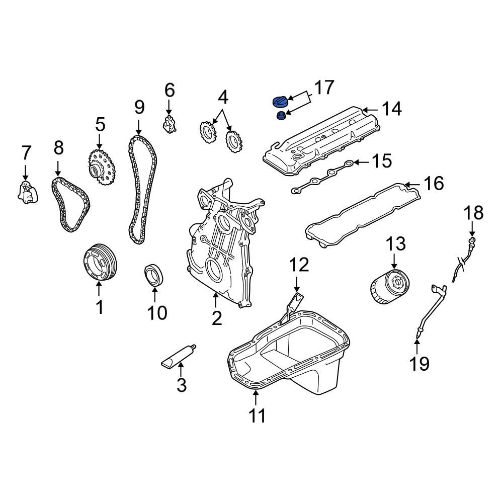 Nissan OE 152559N00A - Engine Oil Filler Cap