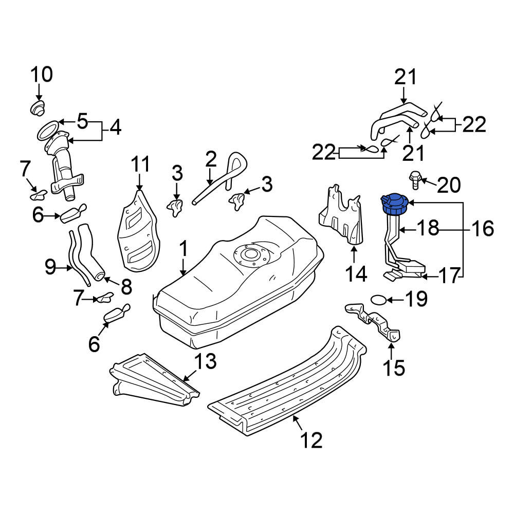 Nissan OE 170424S400 - Fuel Pump and Sender Assembly