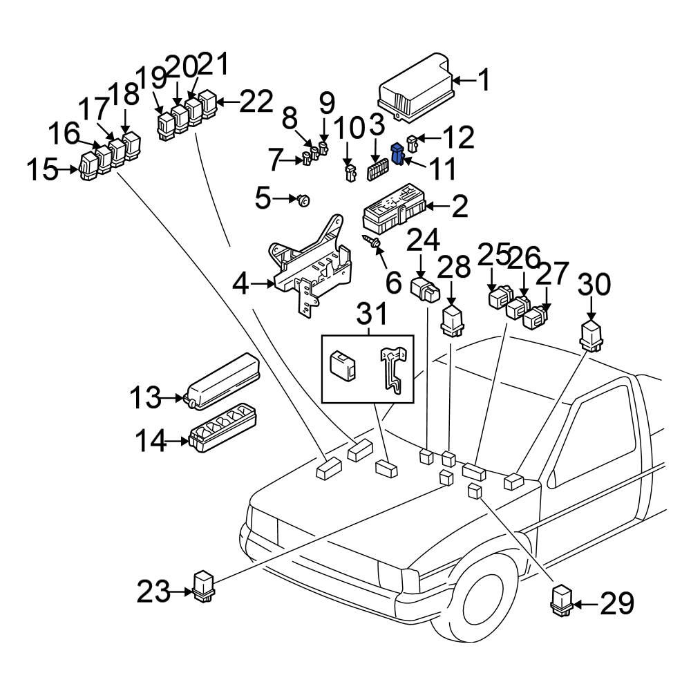 Nissan OE 2437079900 - Multi-Purpose Fuse