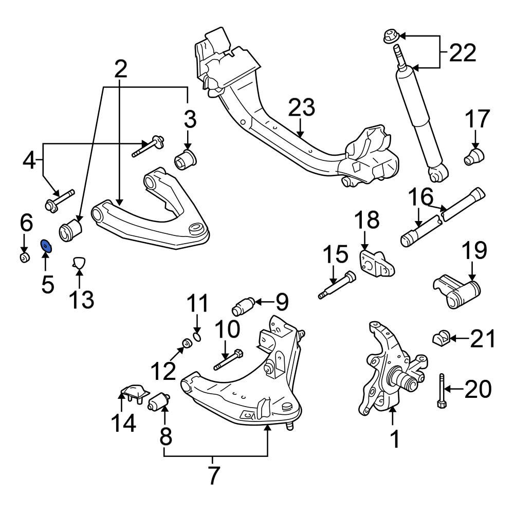 Nissan OE 545592S40A - Suspension Control Arm Washer