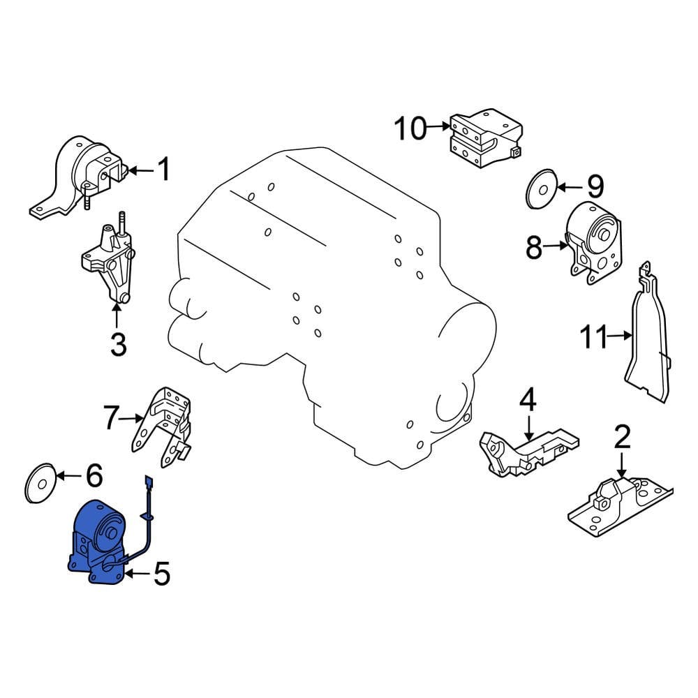 Nissan OE 112708J10A - Front Engine Mount