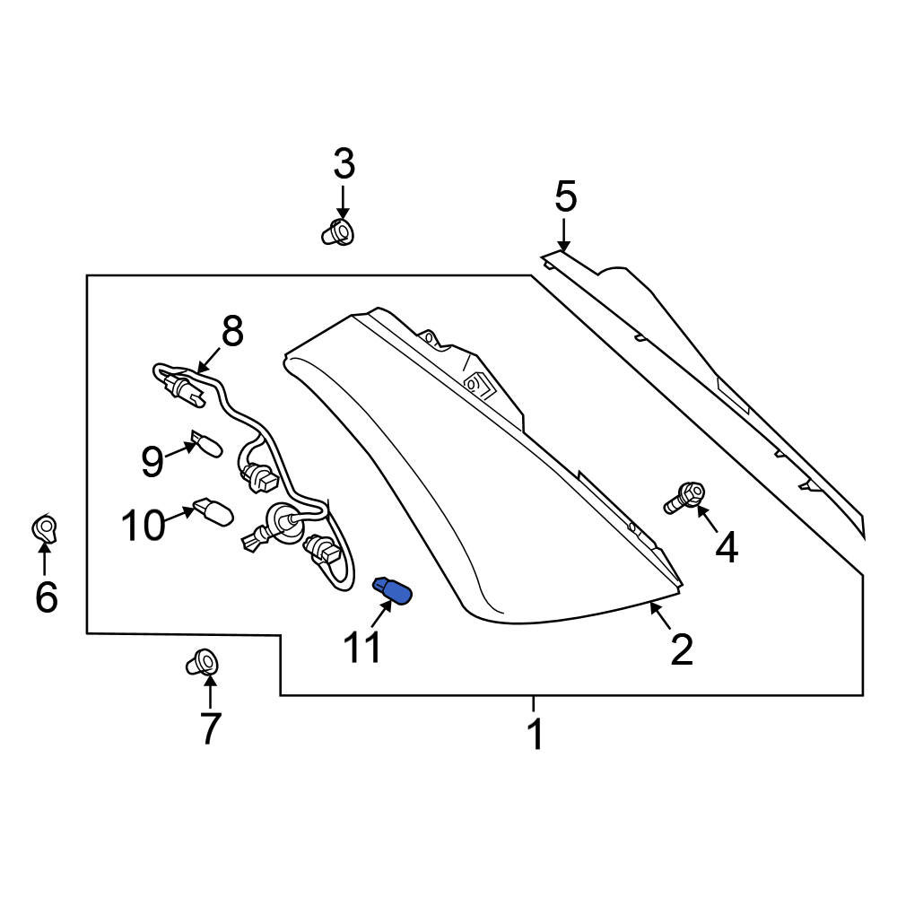 Nissan OE 2626189947 - Tail Light Bulb