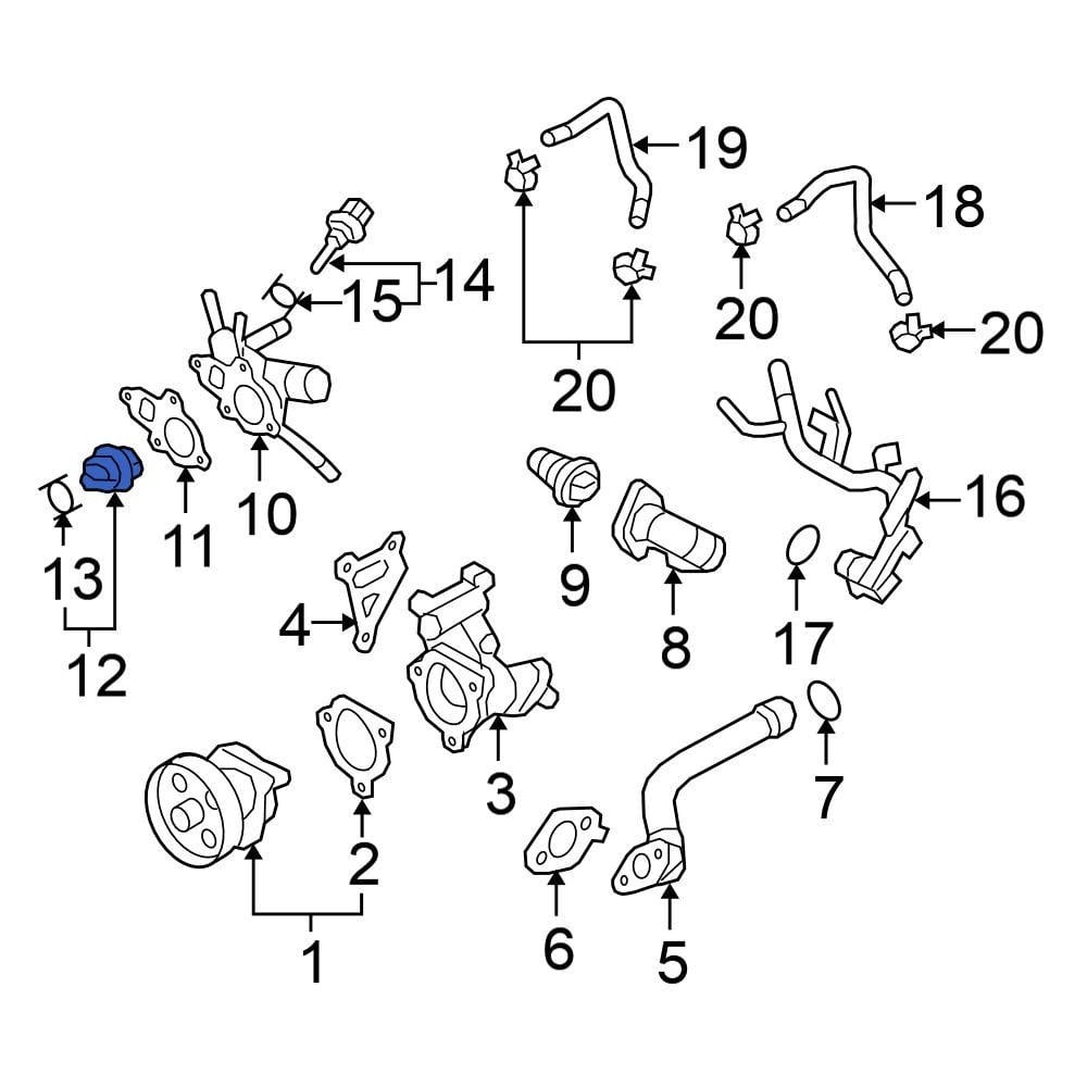 Nissan OE 212306N20A - Engine Coolant Thermostat