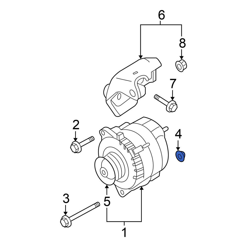 Nissan OE 23188JG30A - Alternator Nut
