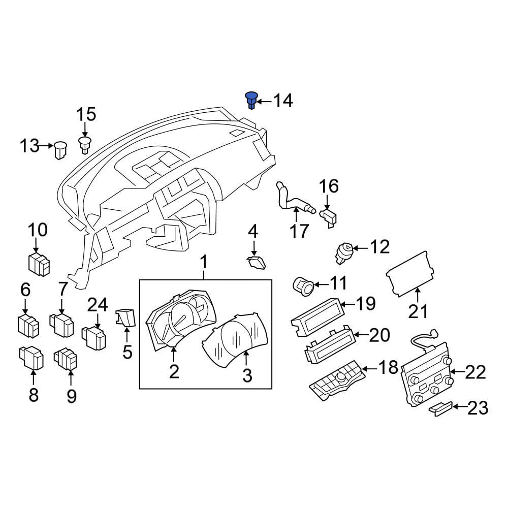 Nissan OE 277213AA0A - Ambient Light Sensor
