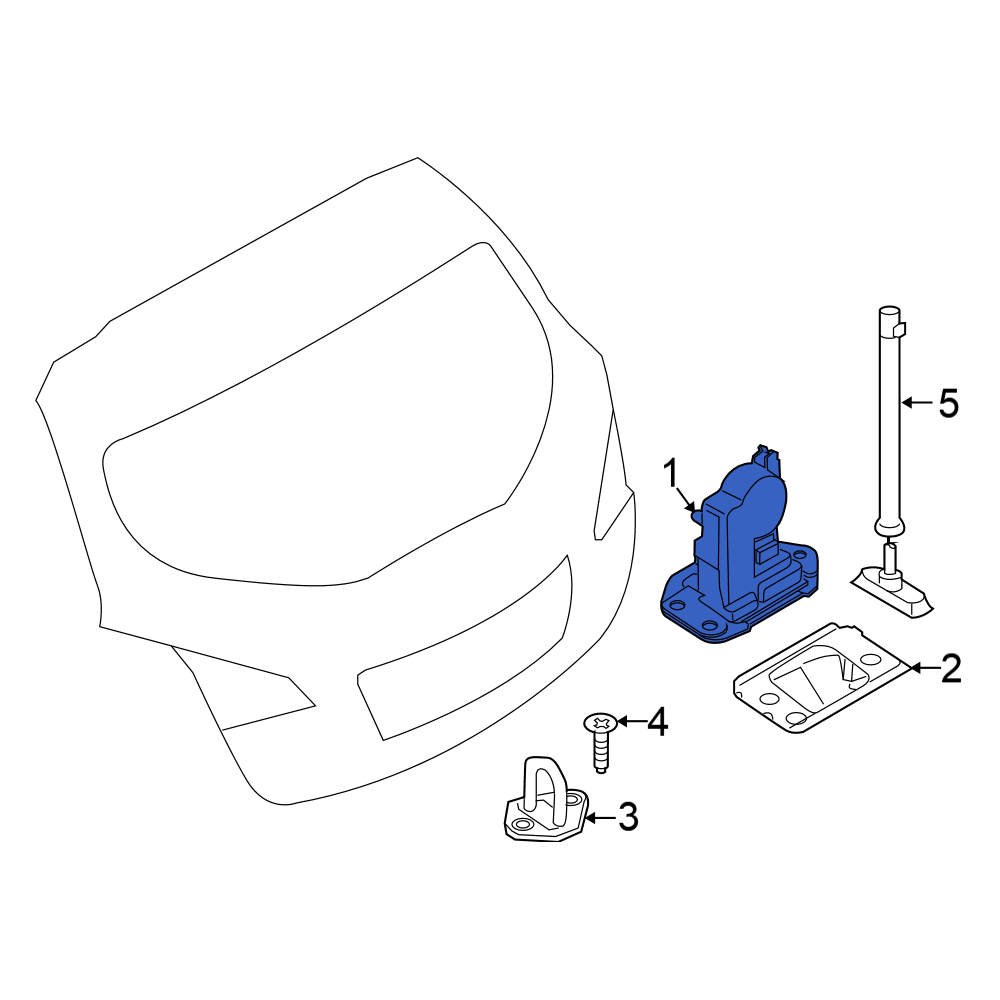 Nissan OE 905021AA0A - Rear Liftgate Latch