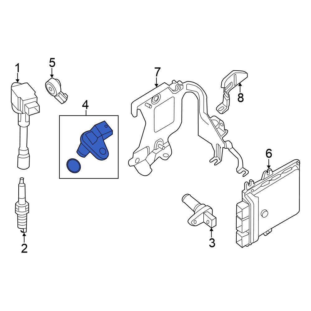 Nissan OE 23731JA11B - Engine Camshaft Position Sensor
