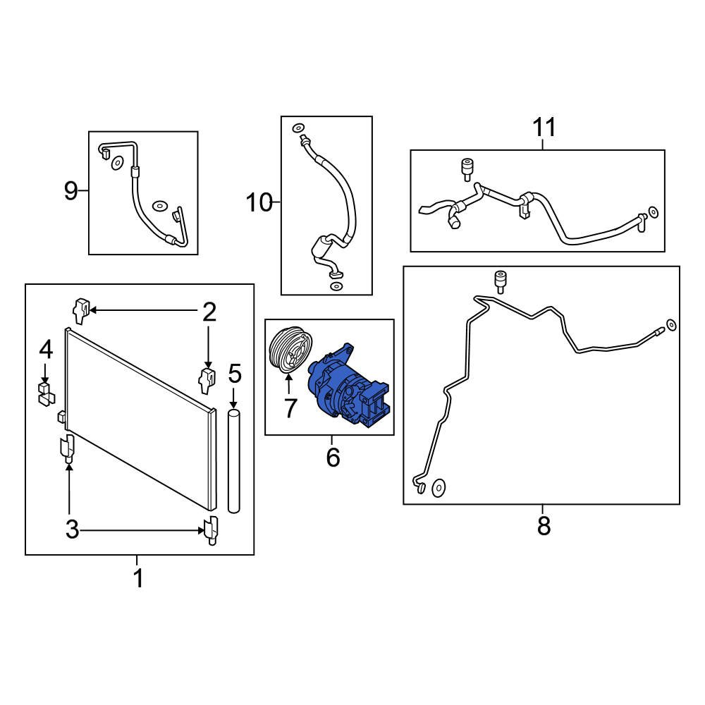 Nissan OE 926005AA0A - A/C Compressor