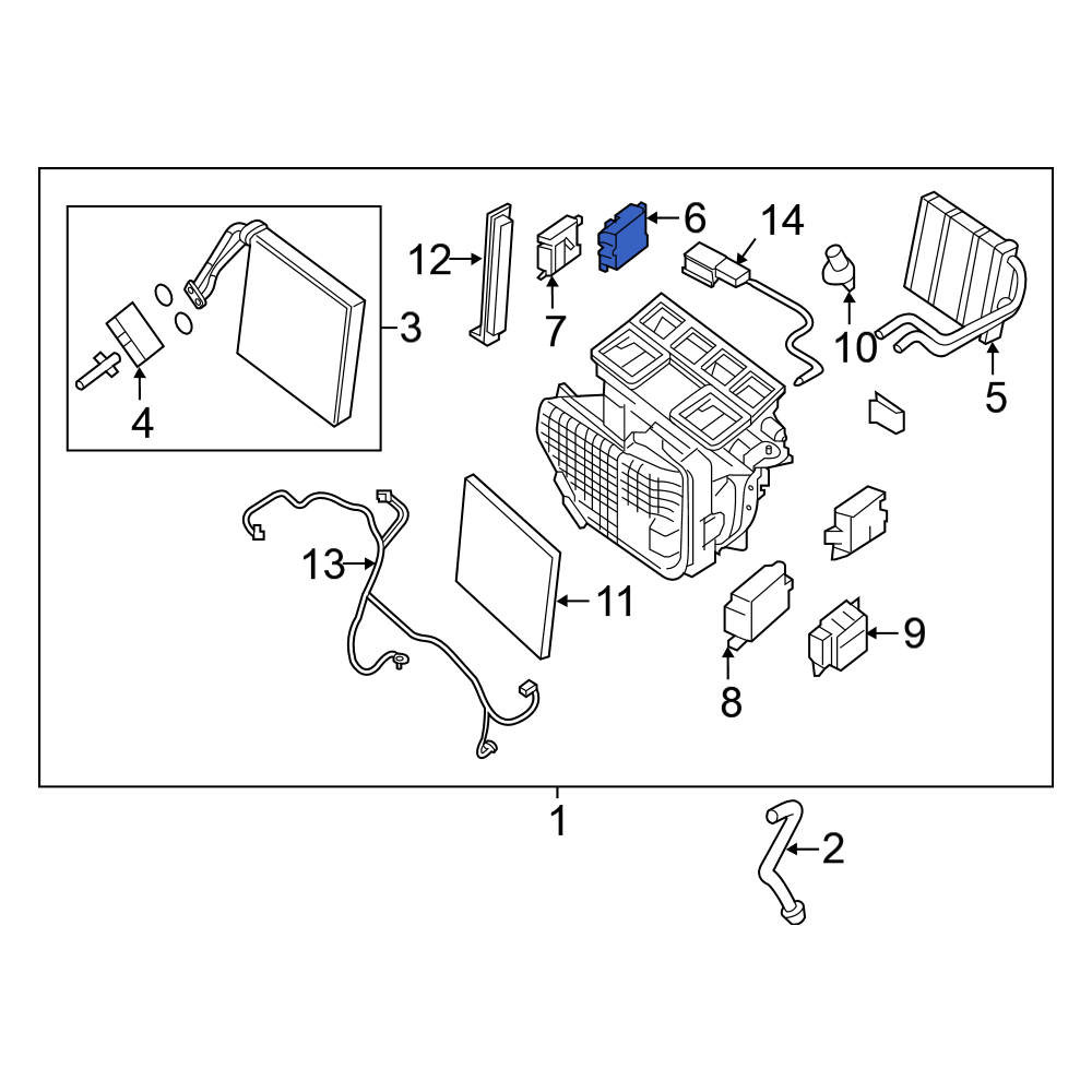 Nissan OE 27732A070A - HVAC Blend Door Actuator