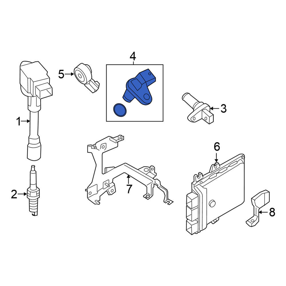 Nissan OE 23731JA11B - Engine Camshaft Position Sensor