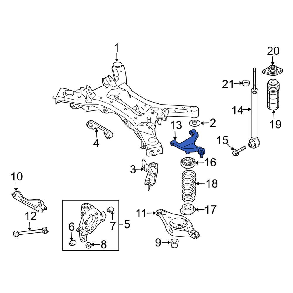 Nissan OE 555015AA0B - Rear Right Upper Suspension Control Arm