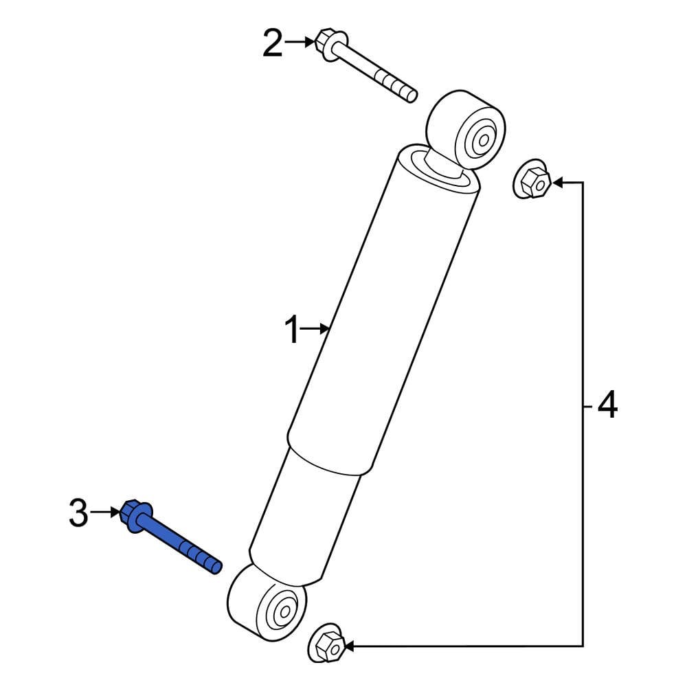 Nissan OE 54459EN12A - Suspension Shock Absorber Bolt