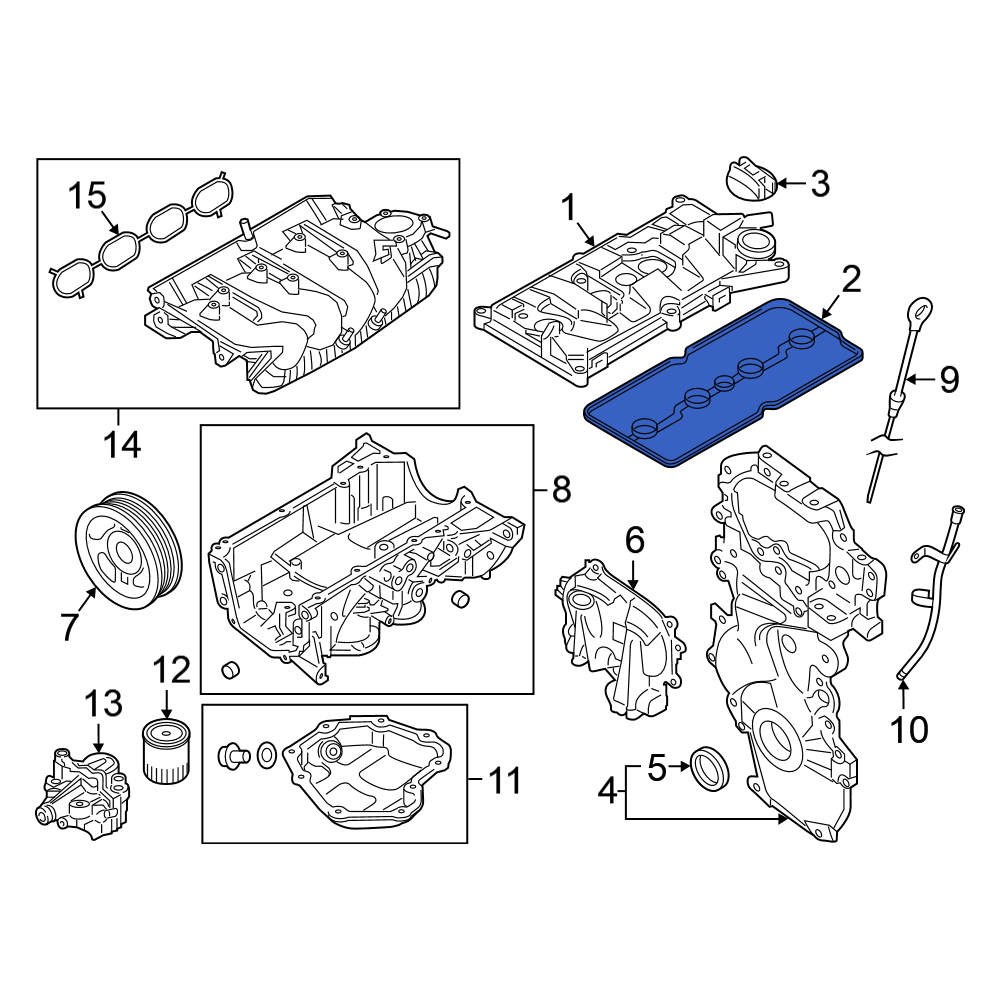 Nissan OE 13270EN200 - Engine Valve Cover Gasket