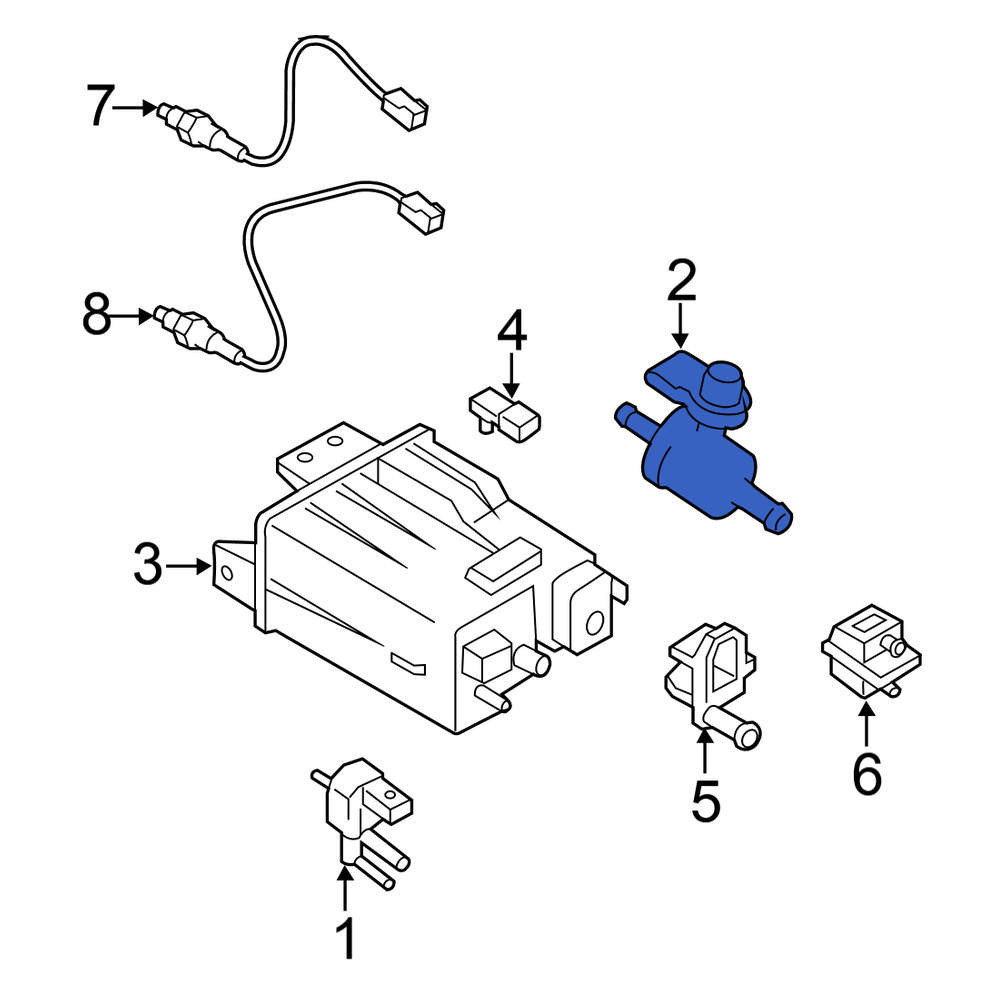 Nissan OE 149391KC0A - Vapor Canister Purge Valve Assembly