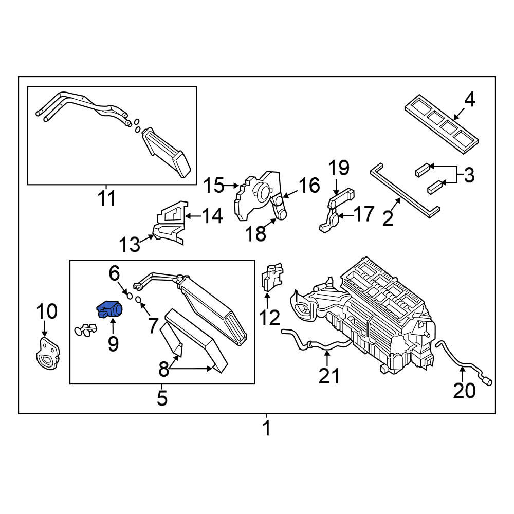 Nissan OE 922006N205 - Front A/C Expansion Valve