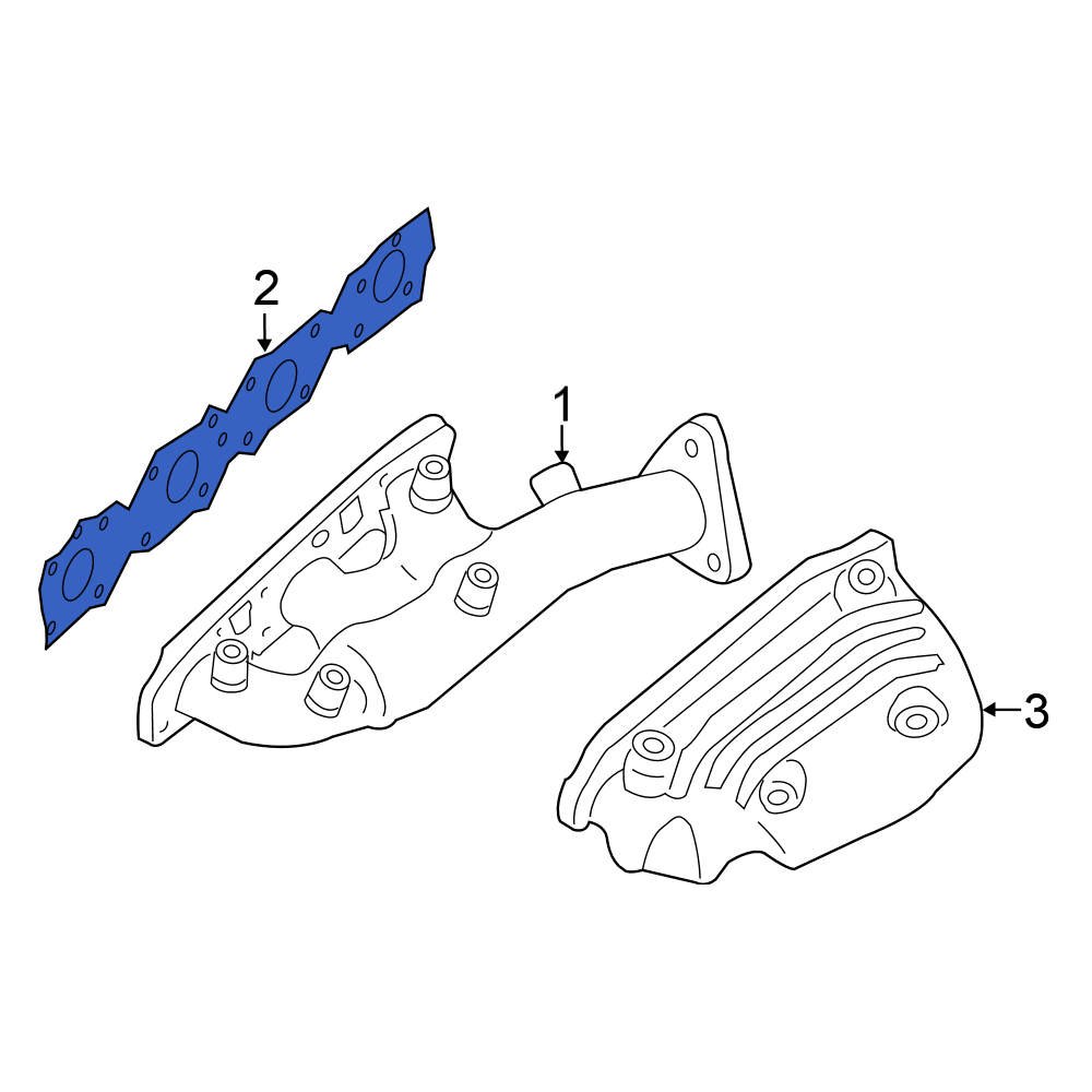 Nissan OE 14036EA200 - Exhaust Manifold Gasket