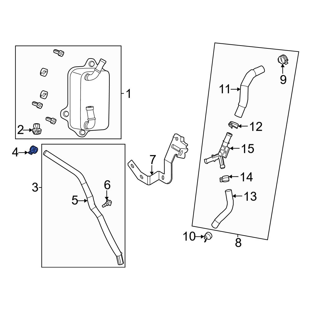 Nissan OE 164397S01E - Transmission Oil Cooler Line Clamp