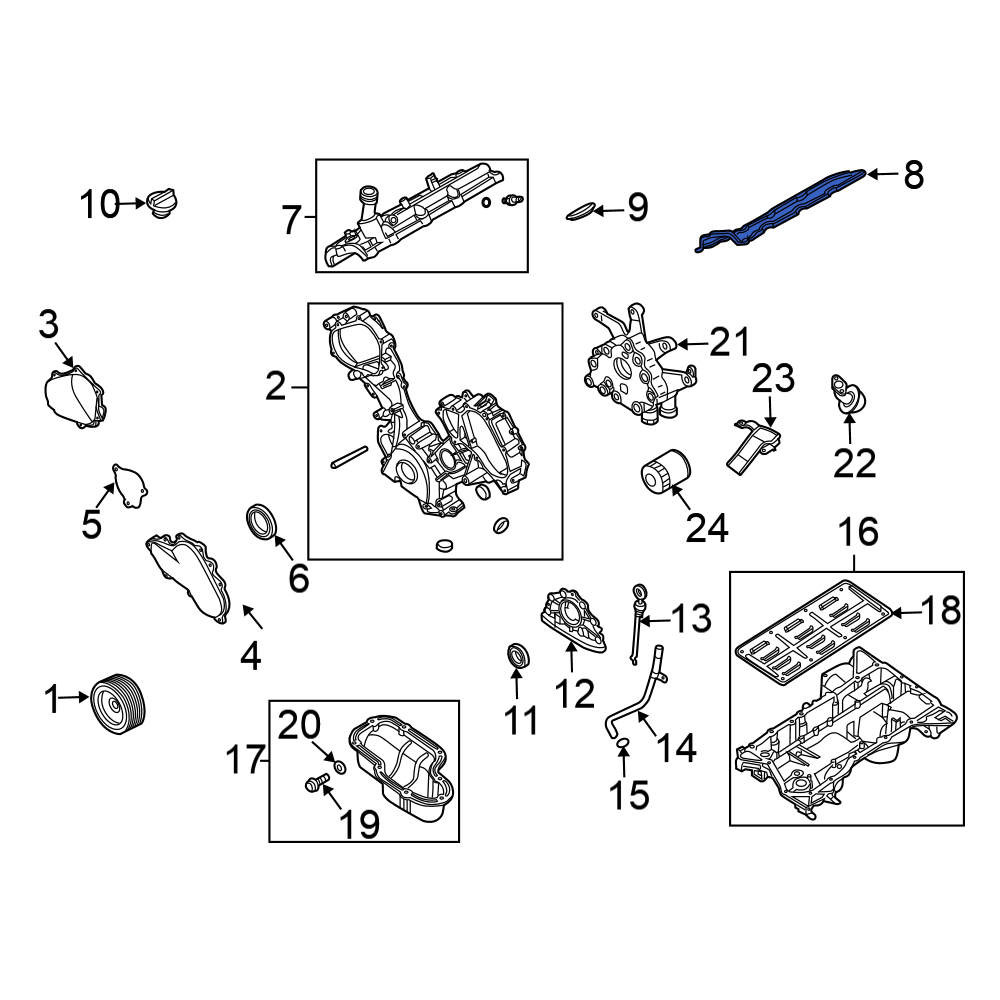 Nissan OE 132707S000 - Engine Valve Cover Gasket