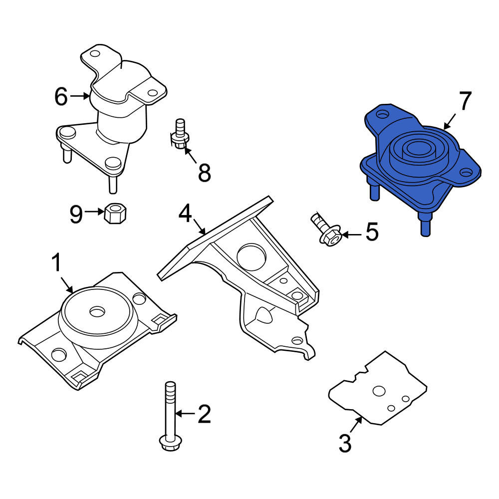 Nissan OE 11320ZZ50A - Automatic Transmission Mount