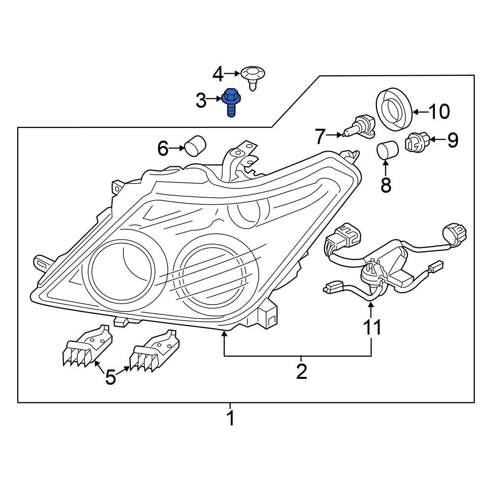 Nissan OE 01121N6041 - Engine Coolant Reservoir Bolt