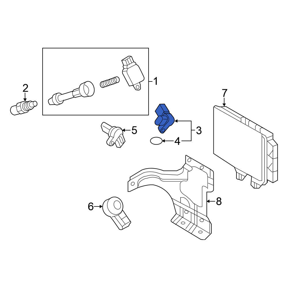 Nissan OE 237311CA1B - Engine Camshaft Position Sensor