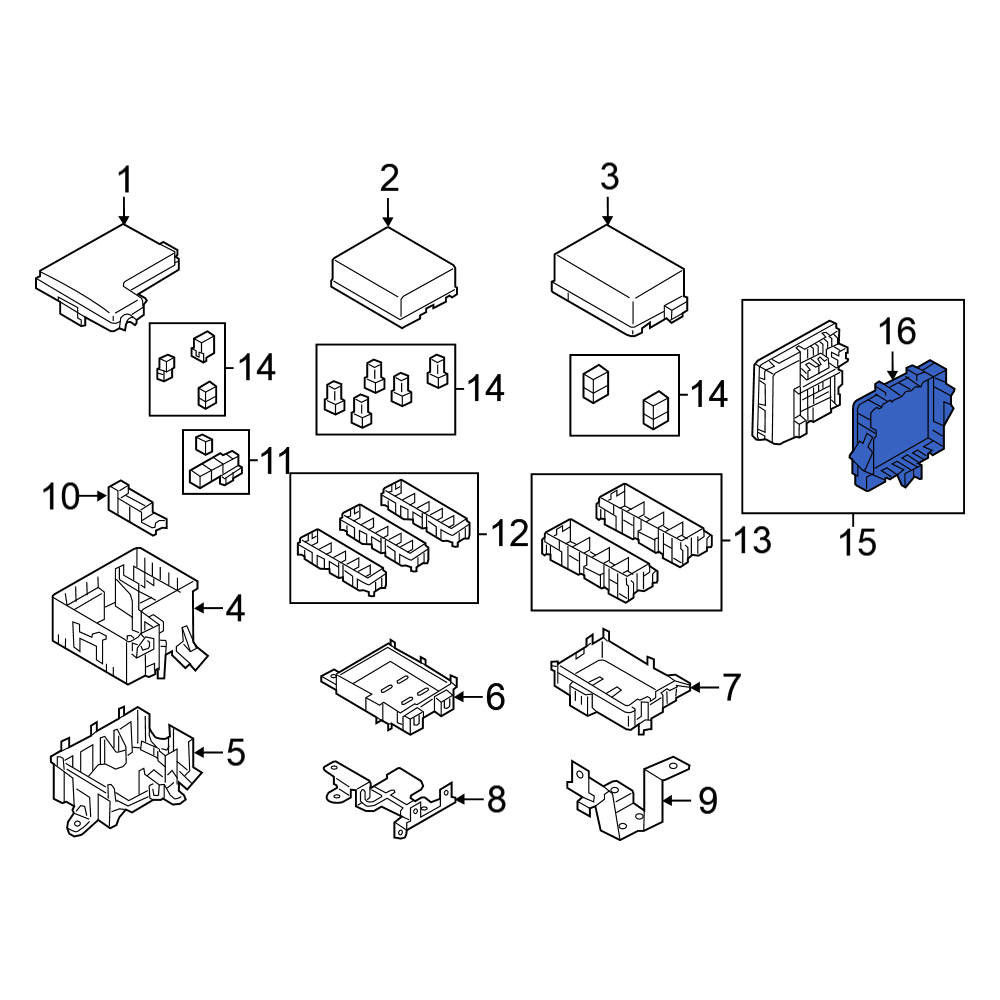 Nissan OE 237145ZP1A - Engine Control Module (ECM) Bracket