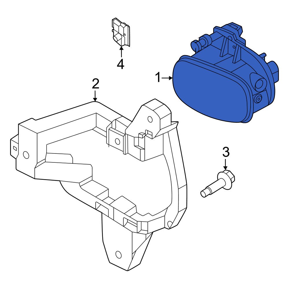 Nissan OE 261558990D - Front Left Fog Light