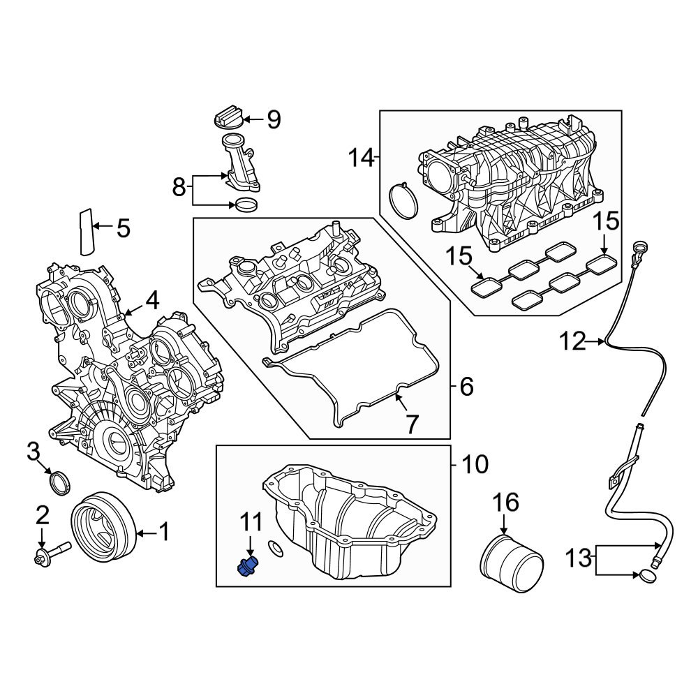 Nissan OE 1112801M0B - Engine Oil Drain Plug