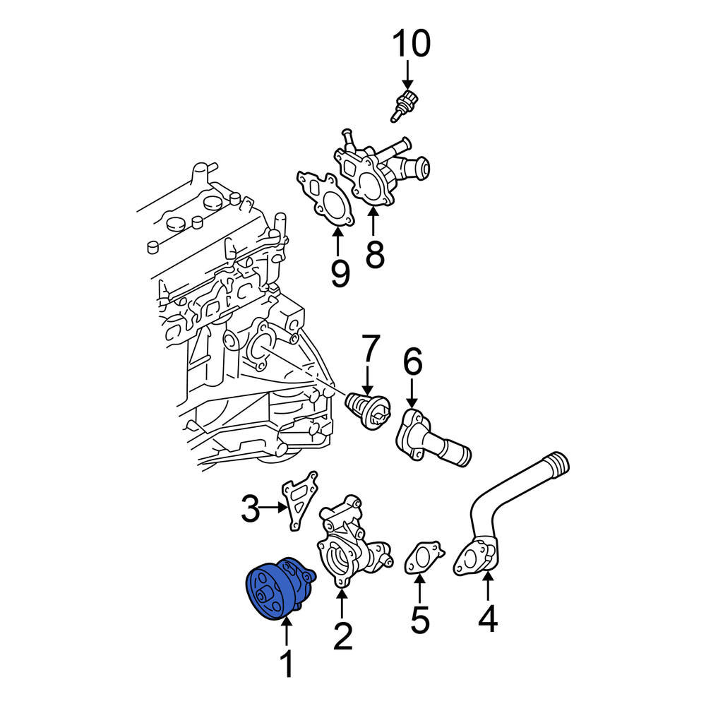 Nissan OE 21010EA010 - Engine Water Pump