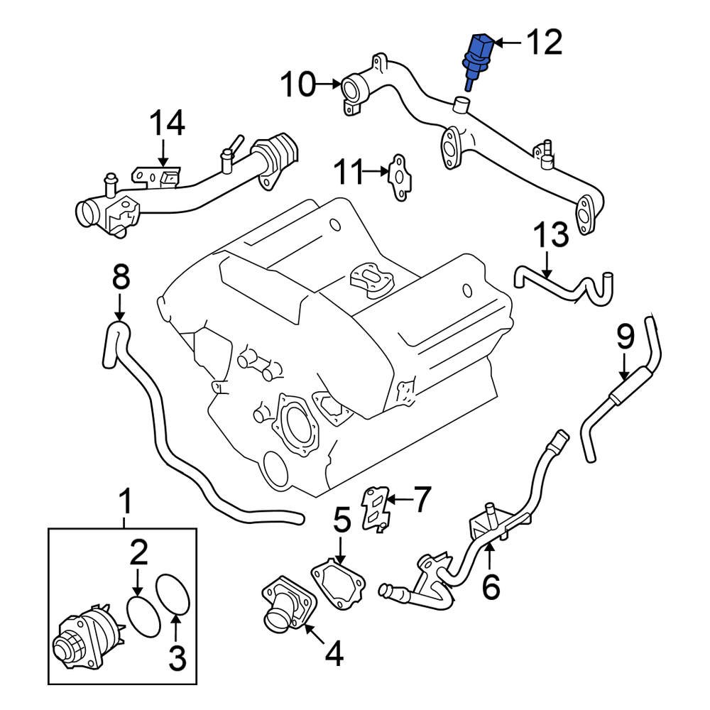 Nissan OE 226307Y000 - Engine Coolant Temperature Sensor
