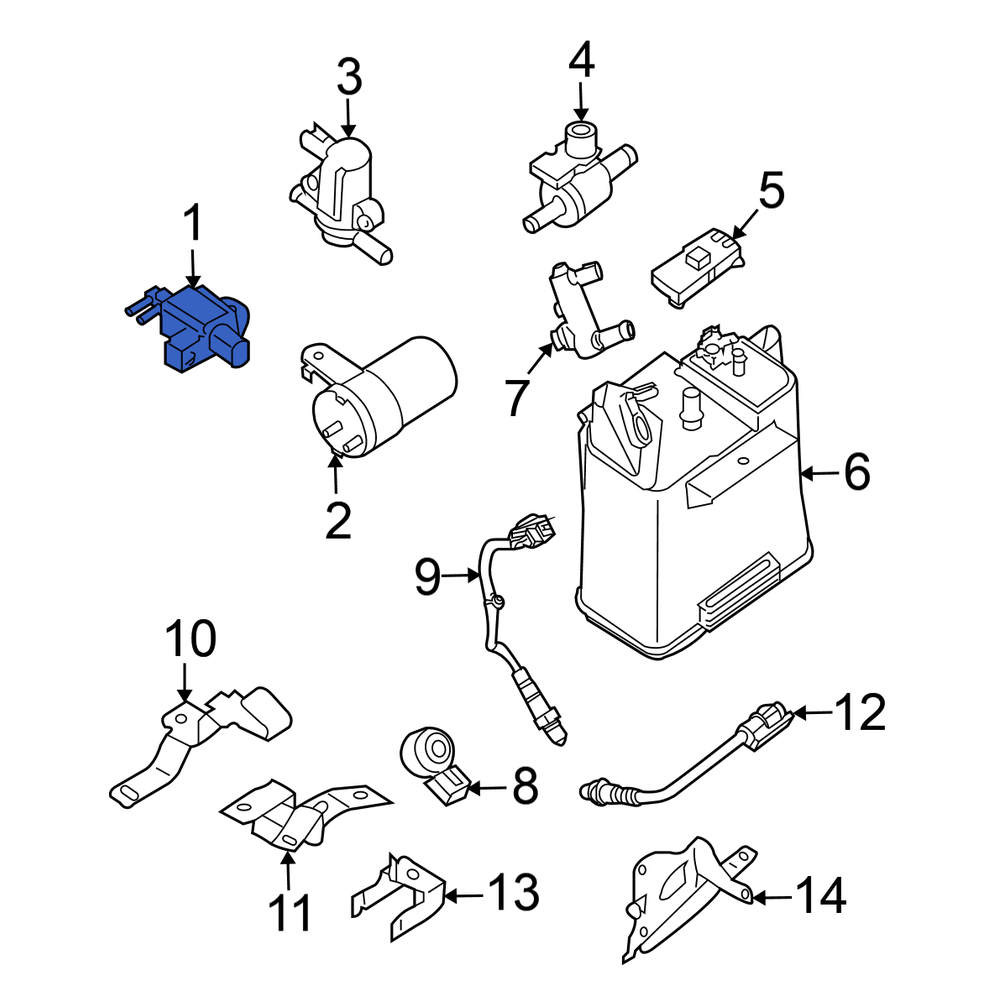 Nissan OE 149307S000 - Vapor Canister Purge Solenoid