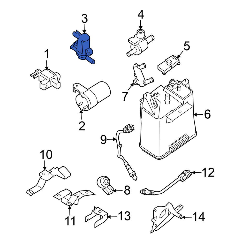 Nissan OE 149307S000 - Vapor Canister Purge Solenoid