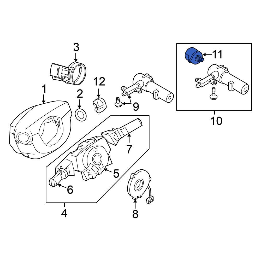 Nissan OE 487500M010 - Ignition Switch